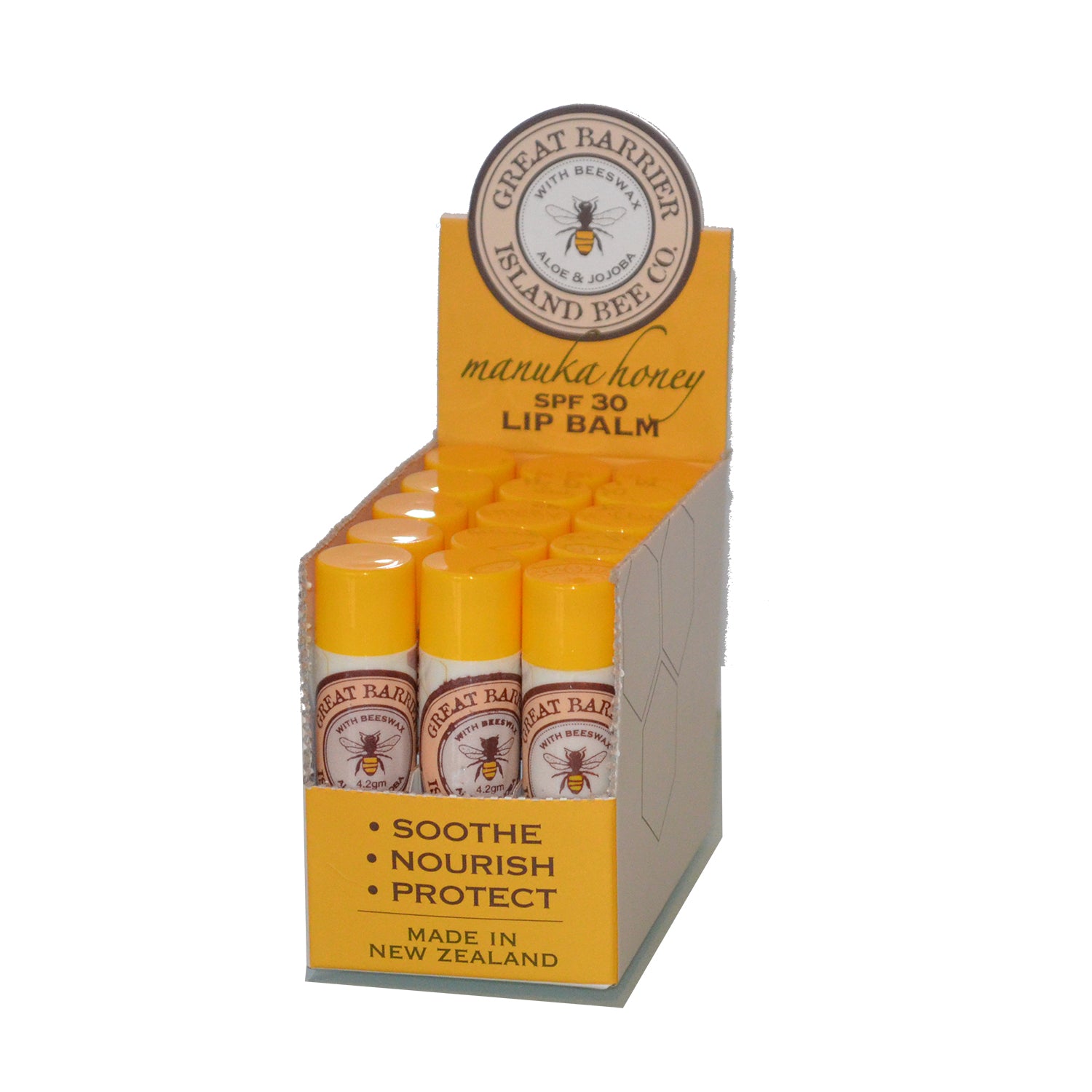 GBI Manuka Honey Lip Balm Stick SFP30 Counter Unit - 15 sticks ...